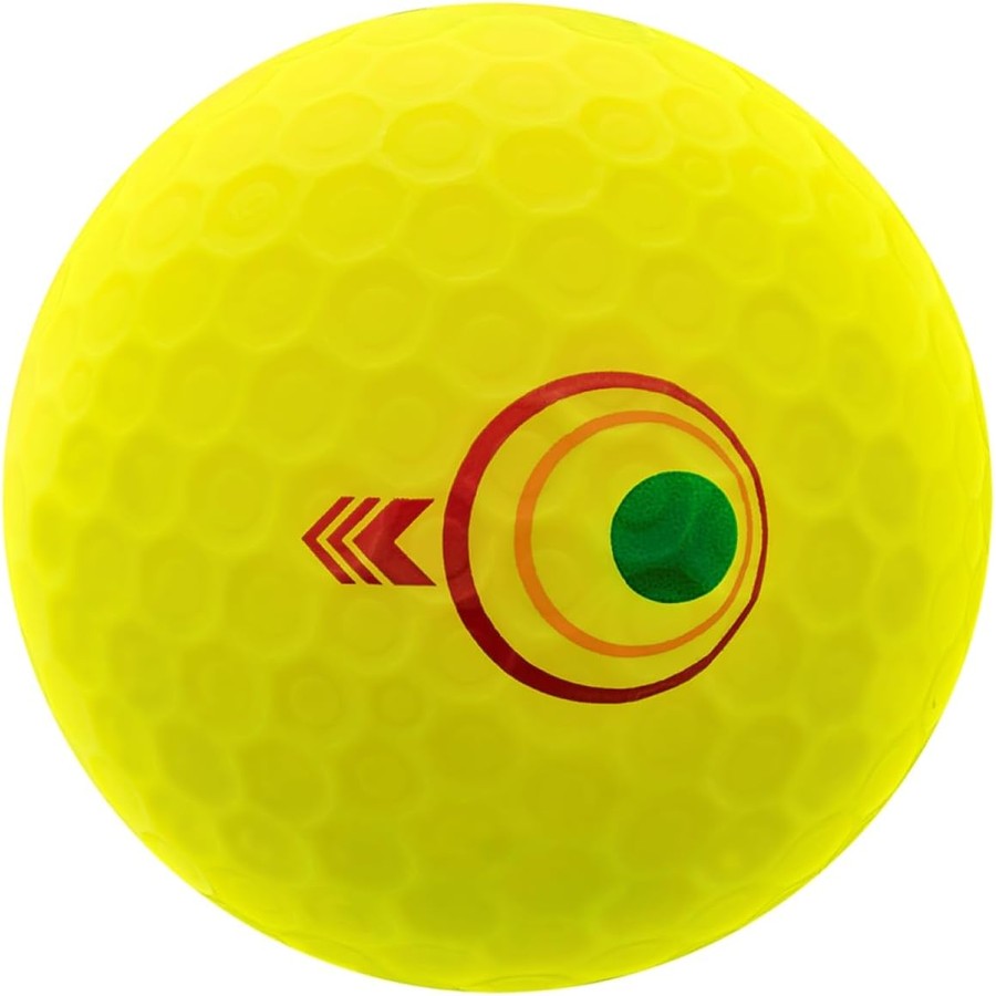 The 2 Dozen Bridgestone e12 Straight Mindset 2025 Matte Yellow Balls ...